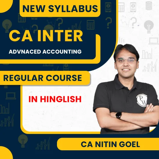 CA Inter Udesh Regular Jan 2026 Advanced Accounting (Group 1) by Pw : Online Classes